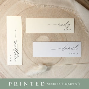 Name Tags for Menus | Printed Name Cards | Menu Name Tags | Modern ...