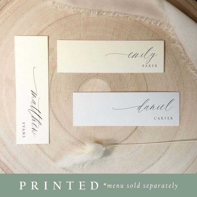 Menu Place Cards - Etsy