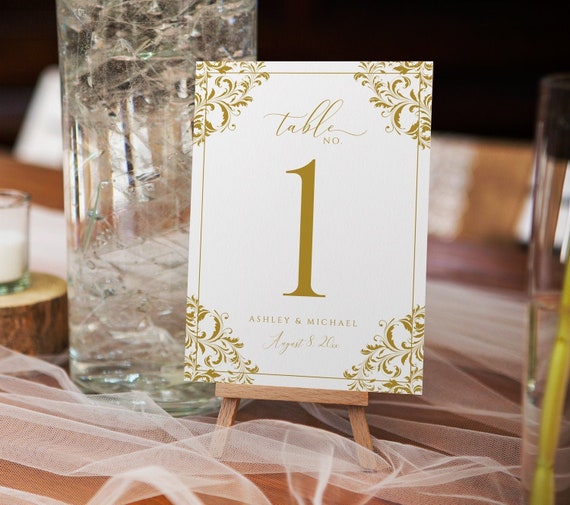 Vintage Table Numbers For Weddings Brown Kraft Table Numbers Vintage