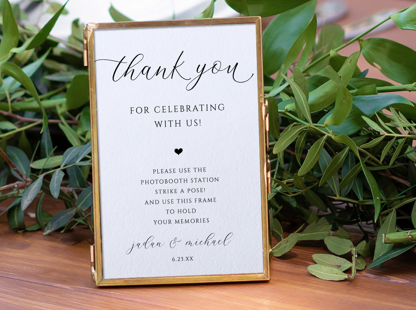 4 X 6 Photo Frame Inserts Printable Photo Booth Cards | Etsy