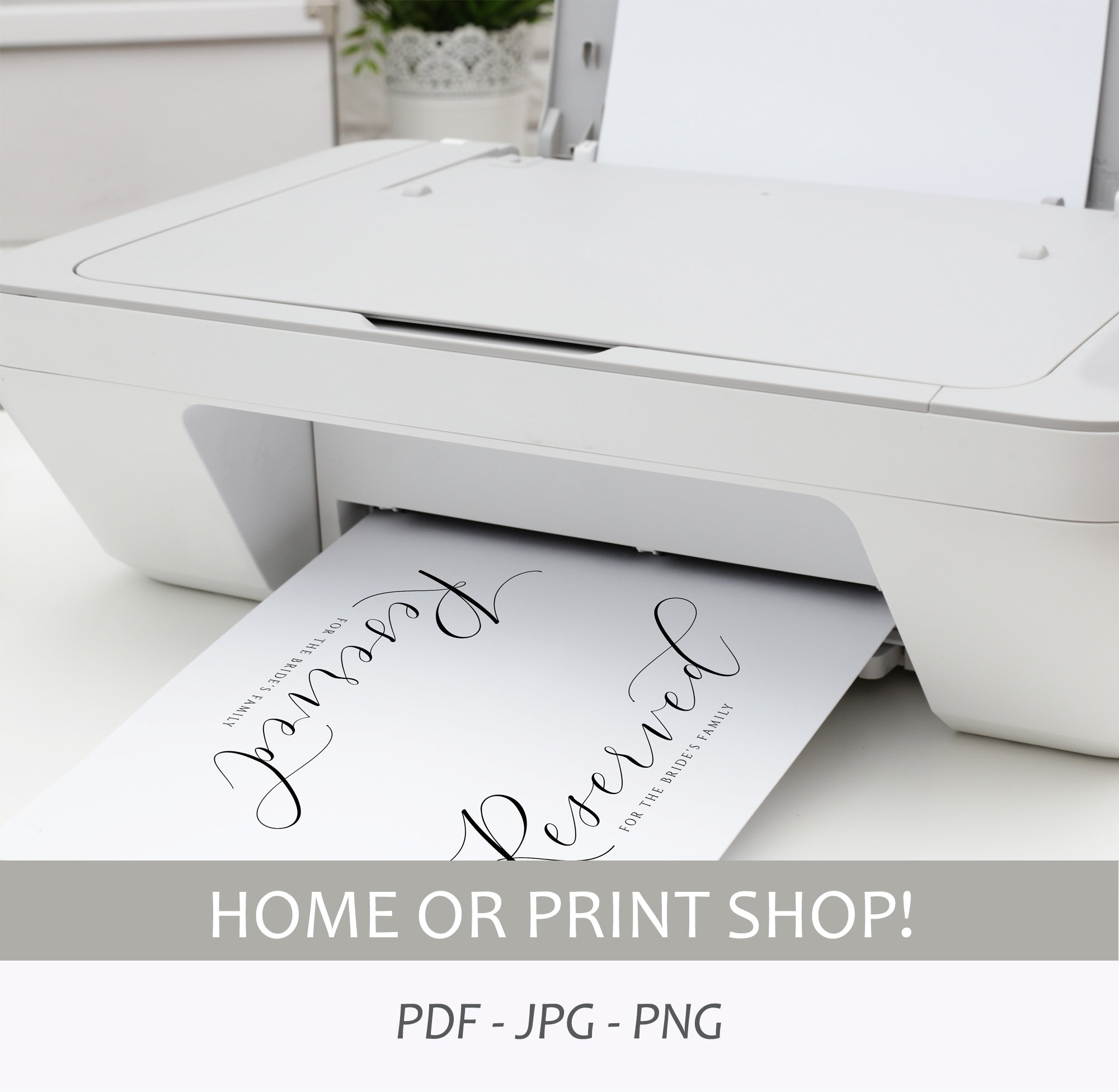 Luxury Wedding Reserved Sign Template: Editable Download W1 - Etsy