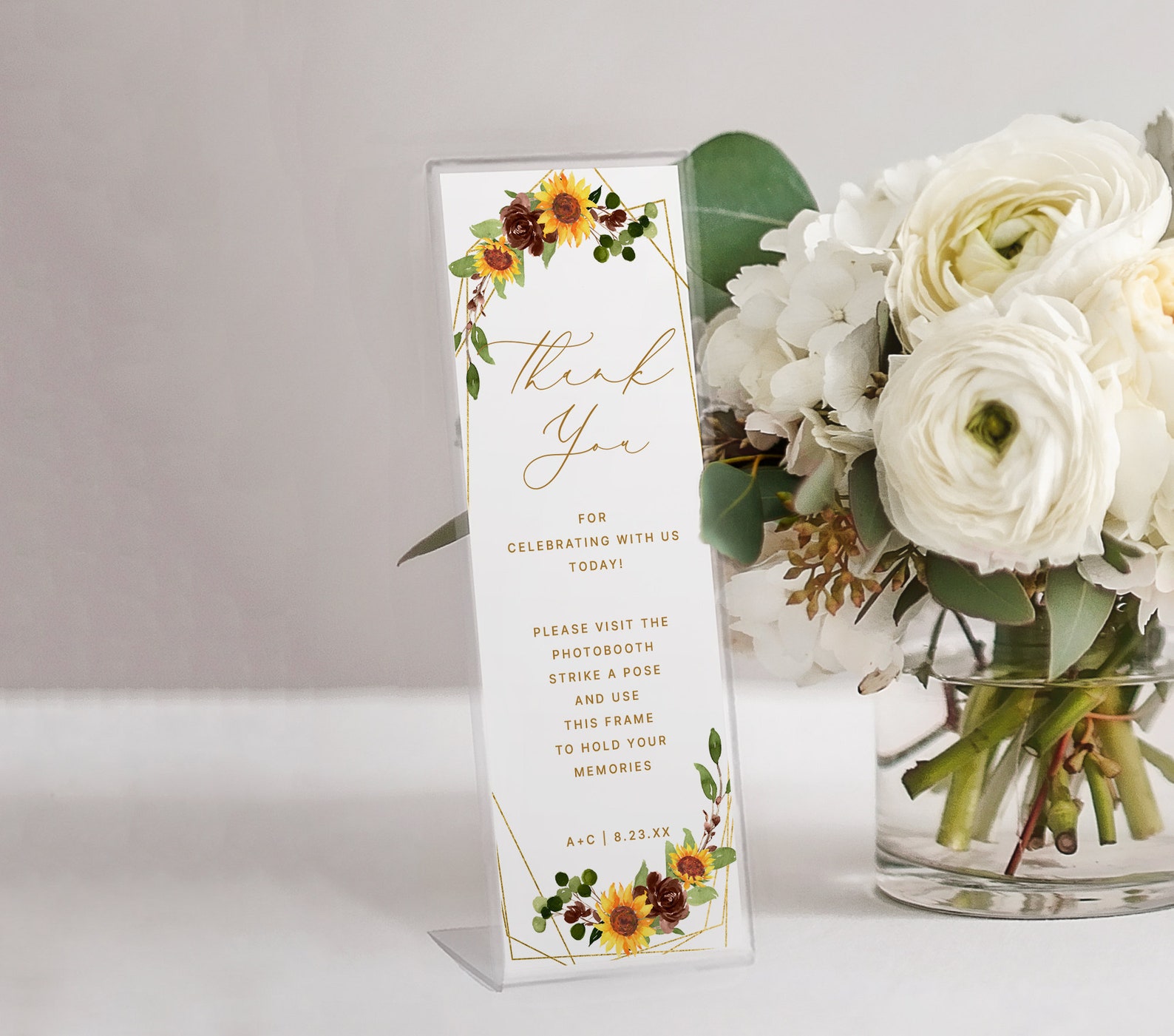 Sunflowers Wedding Photo Booth Inserts for Favors Photo - Etsy