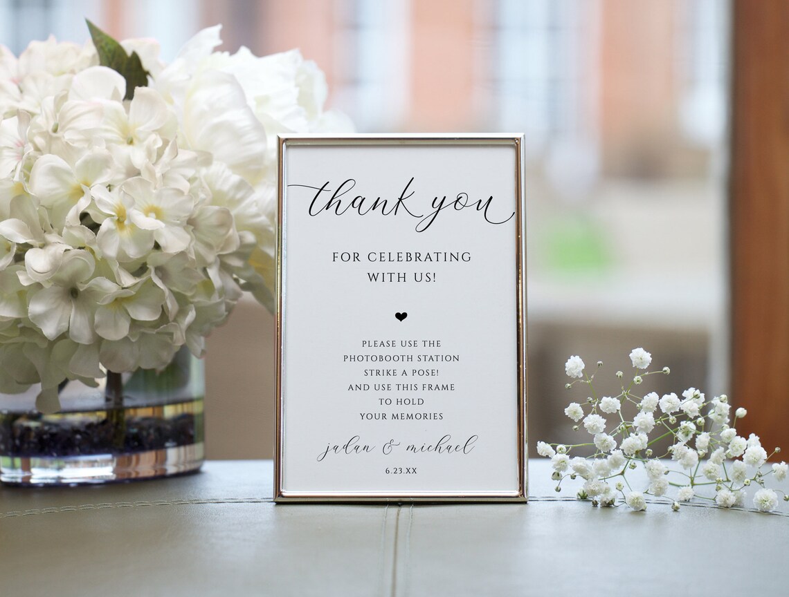 4 X 6 Photo Frame Inserts Printable Photo Booth Cards | Etsy