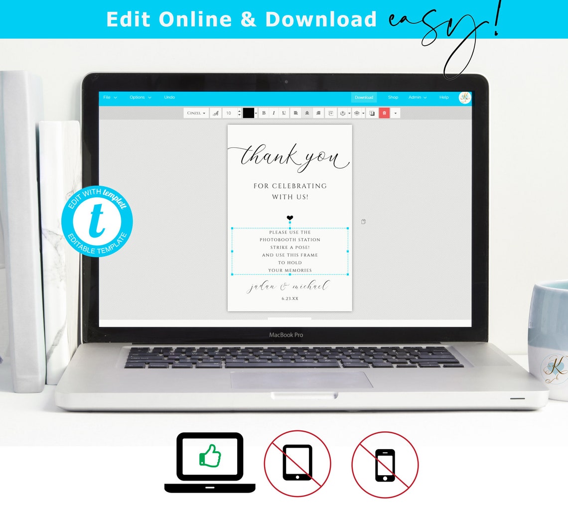 4 X 6 Photo Frame Inserts Printable Photo Booth Cards | Etsy