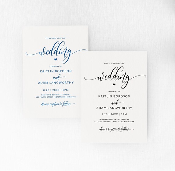Informal Wedding Invitations Sample
