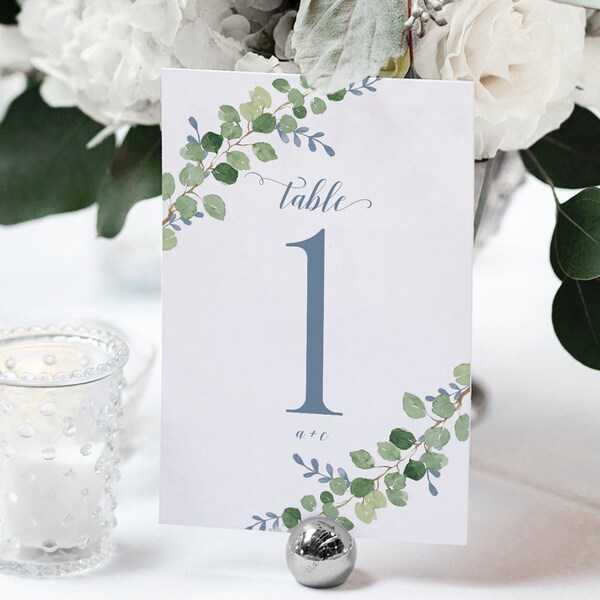 Navy Table Numbers - Etsy