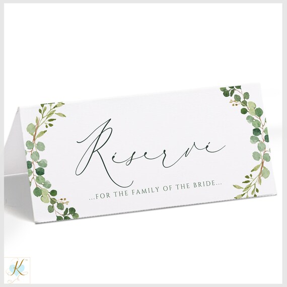 Réservé Sign Template tent Printable Reserved Sign french | Etsy