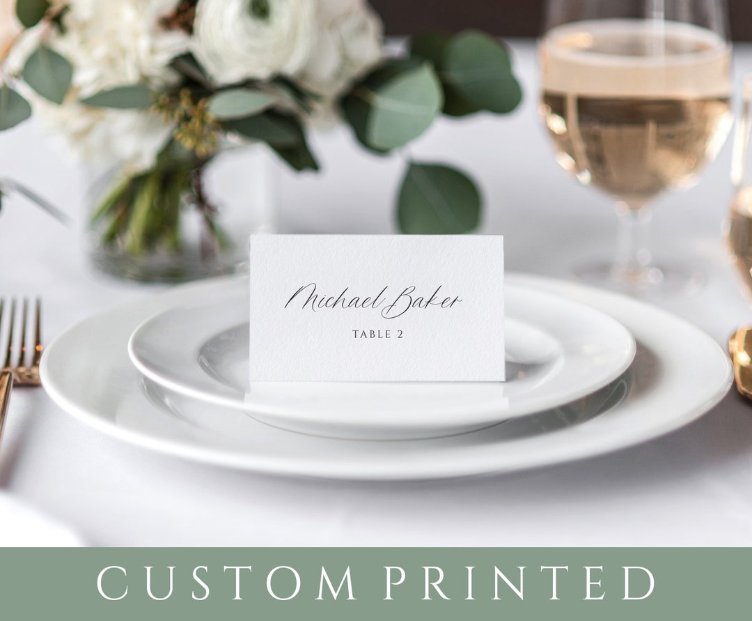 Printed Place Cards | Personalized Wedding Place Cards | Name Cards ...