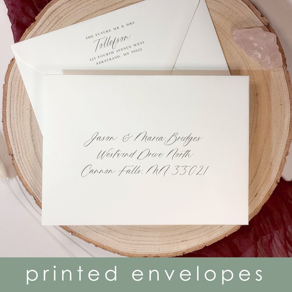 Calligraphy Envelope - Etsy