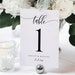Editable Wedding Table Numbers Download Template 4x6 Printable Table ...