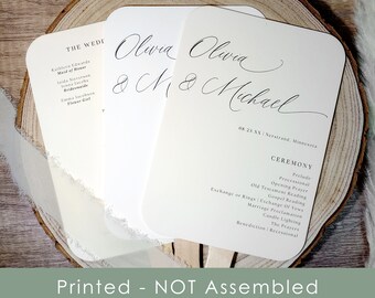 Wedding Timeline Fan Fans for Ceremony Fans for Wedding Day - Etsy