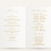 Wedding Program Booklet Wedding Program Template Folded Wedding Program ...