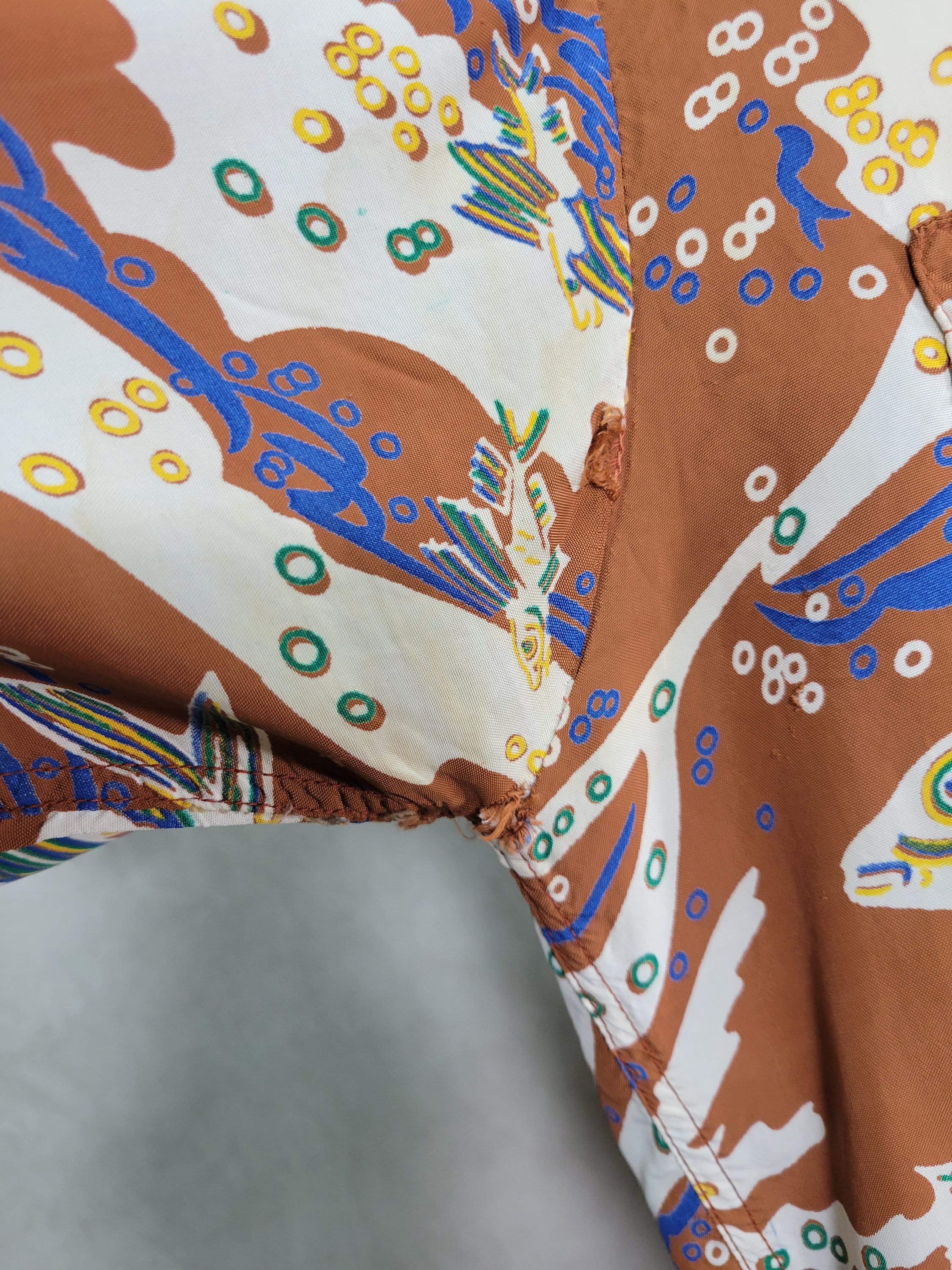 1960s Hawaiian Shirt Flying Fish Pattern Vintage 1950s Shirt - Etsy