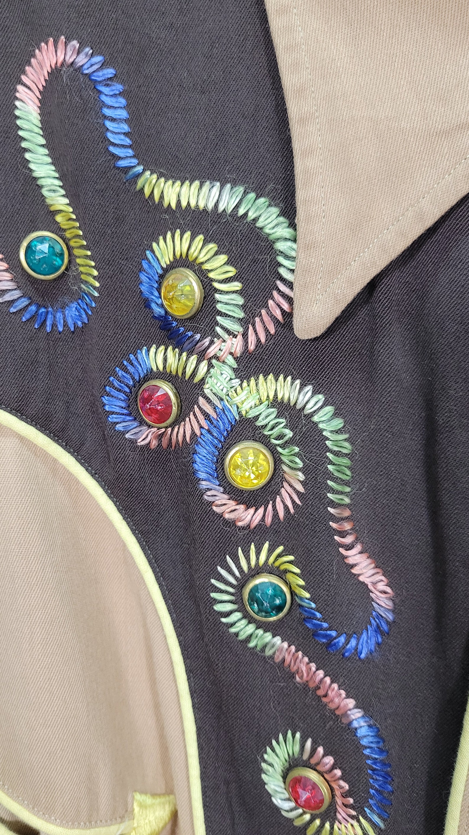 XL Flashy Studded 1950s Cowboy Shirt Western - Etsy