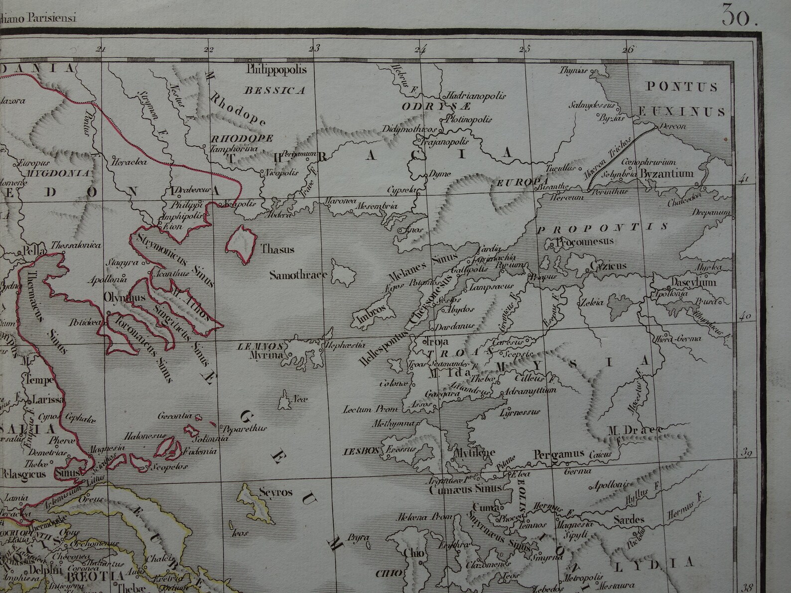 Old Map of Greece in Antiquity Original Antique 1832 History Print ...
