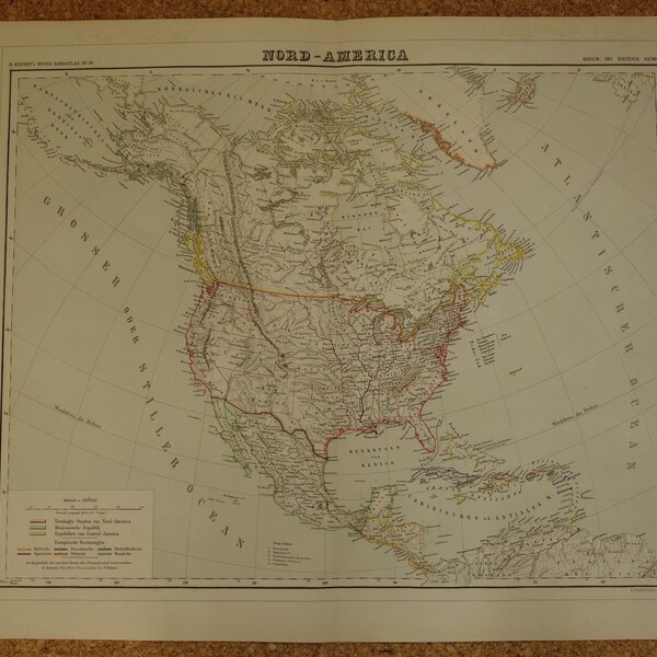 1860 Map of Usa - Etsy