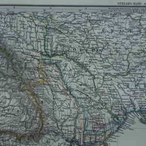 BALKANS Old Map of European Turkey in 1877 Original Large Antique Print ...