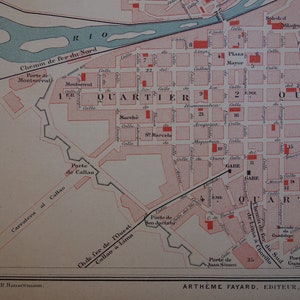 1877 LIMA Old Map of Lima Lovely Original Antique City Plan - Etsy