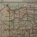 INDIANA Old Map 1881 Original Antique Print State of IN USA Vintage ...