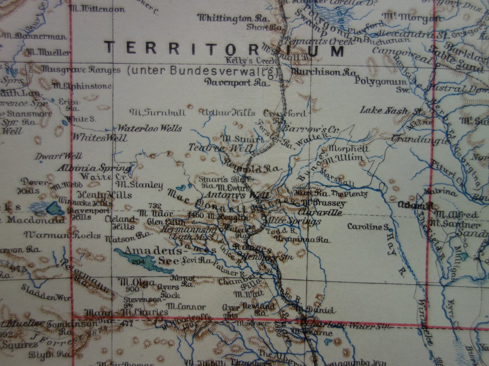 AUSTRALIA Old Map 1913 Very Detailed Antique Map of Australia ...