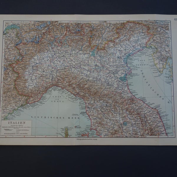 1913 Map of Venice - Etsy