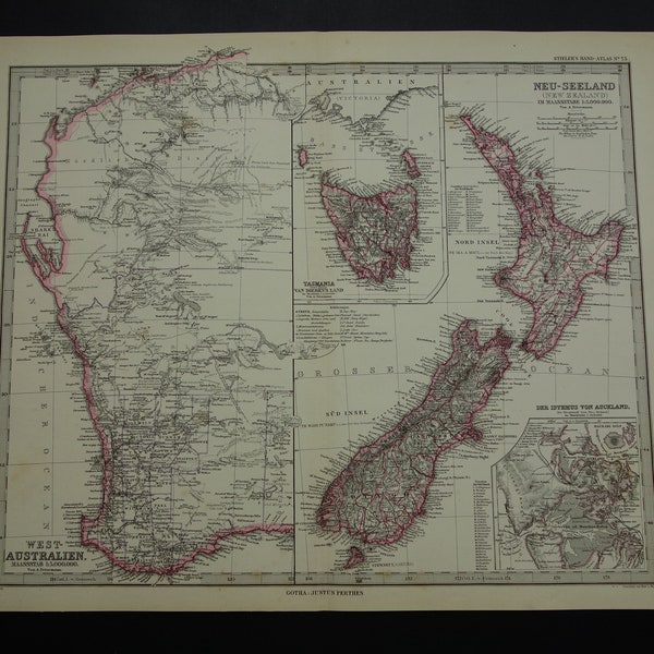 Old Maps of Western Australia - Etsy