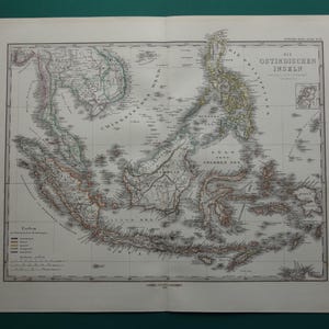 Historical Maps of Southeast Asia - Etsy
