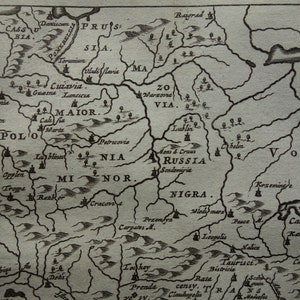 360+ Years Old Map of Moesia Dacia Antique Print Balkans Eastern Europe ...