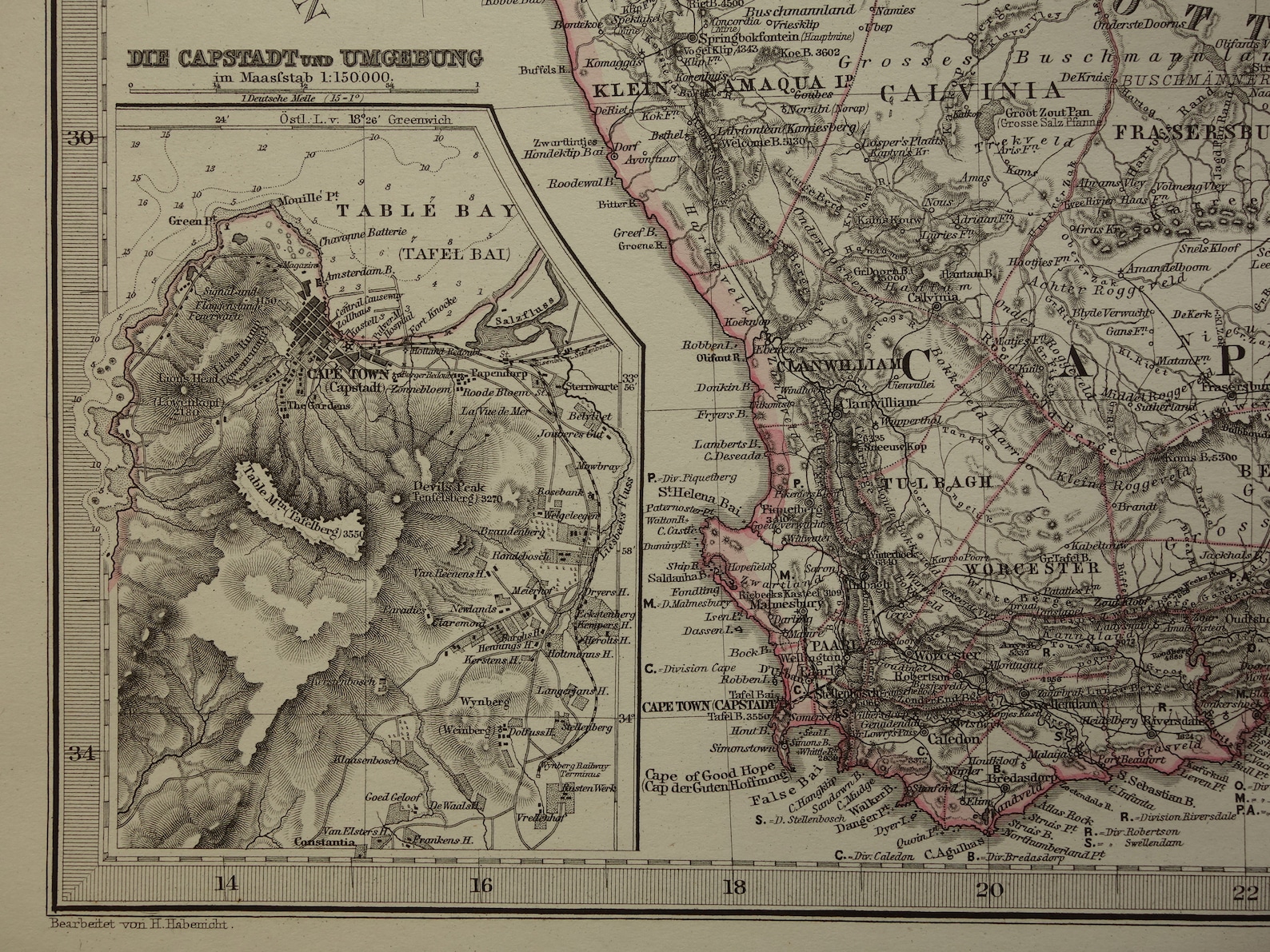 SOUTH AFRICA Map of Transvaal Republic LARGE 1877 Antique - Etsy