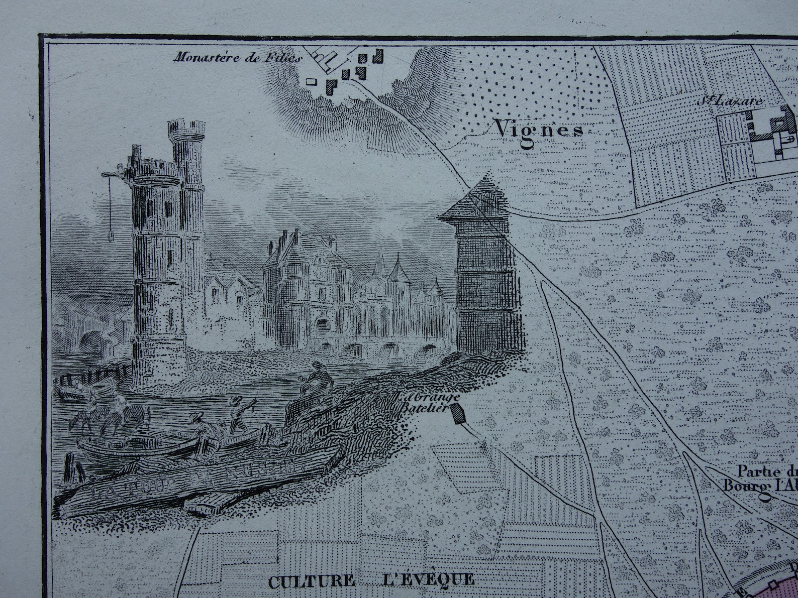 Old Map of Paris France in the Year 1180 Original 1876 Antique - Etsy