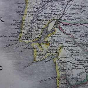 PORTUGAL Old Map of Portugal the Azores 1849 Original Antique Maps ...