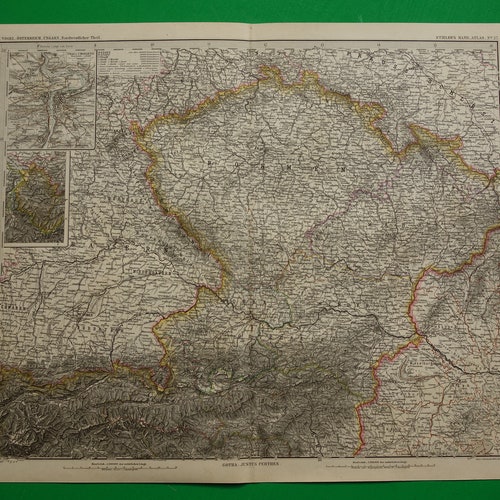 Old Map of Bohemia Moravia Map Historical Map Print on - Etsy