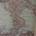 ITALY Old Map of Italy 1928 Detailed Vintage Print About South Italia ...