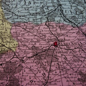 EURE Old Map of Eure Department France 1880 Original Antique - Etsy