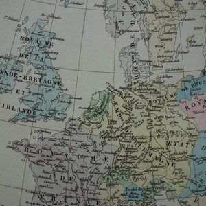 Old Map of Europe in the Year 1773 Kingdom Poland Partition LARGE ...