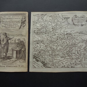 360+ Years Old Map of Moesia Dacia Antique Print Balkans Eastern Europe ...