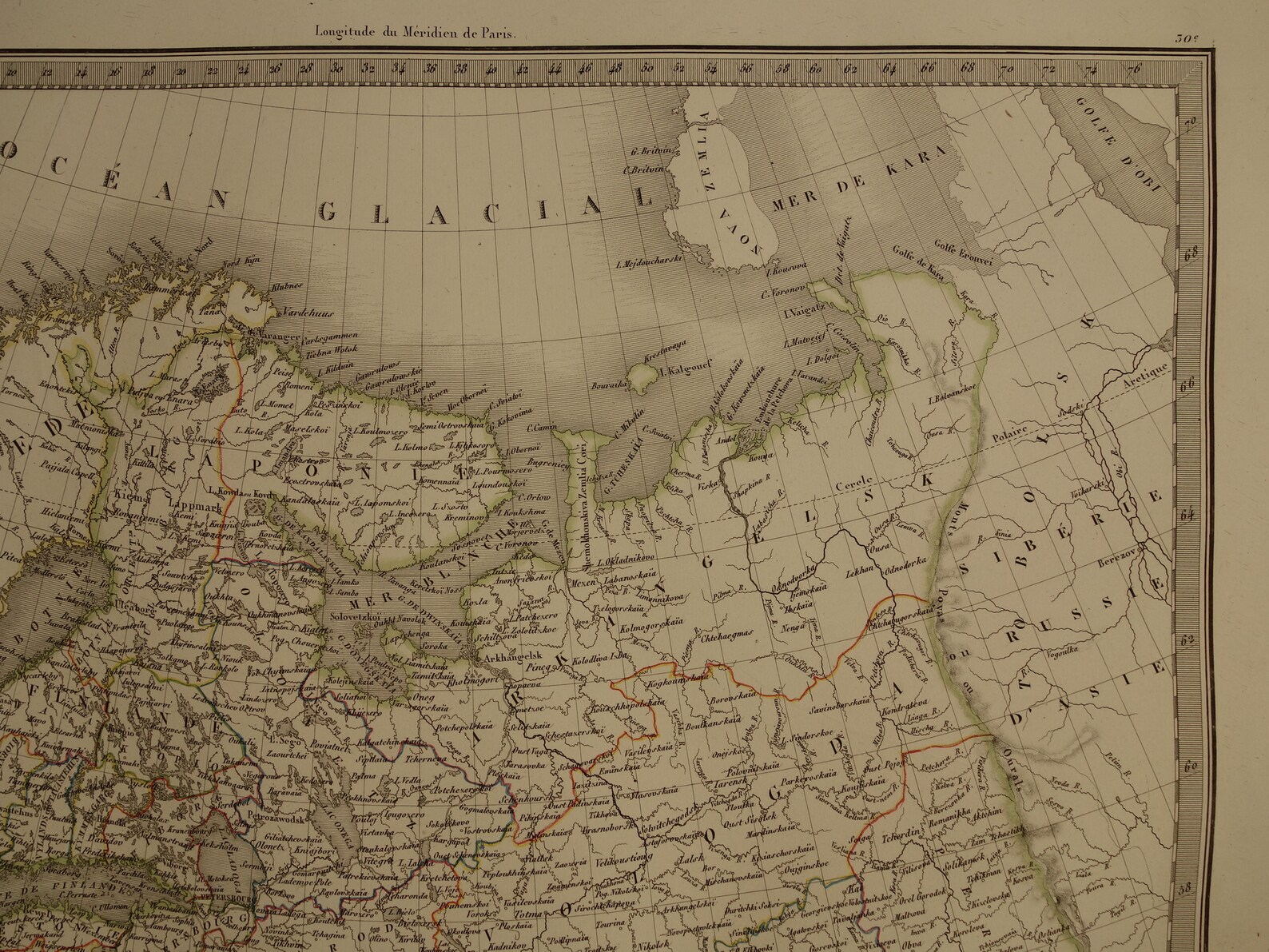 Old Map of RUSSIA in 1830 Original Antique Print of the European ...