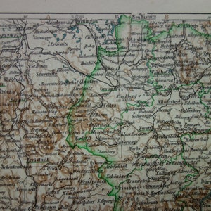 AUSTRIA 100+ Years Old Map of Austria 1906 Original Antique Print ...