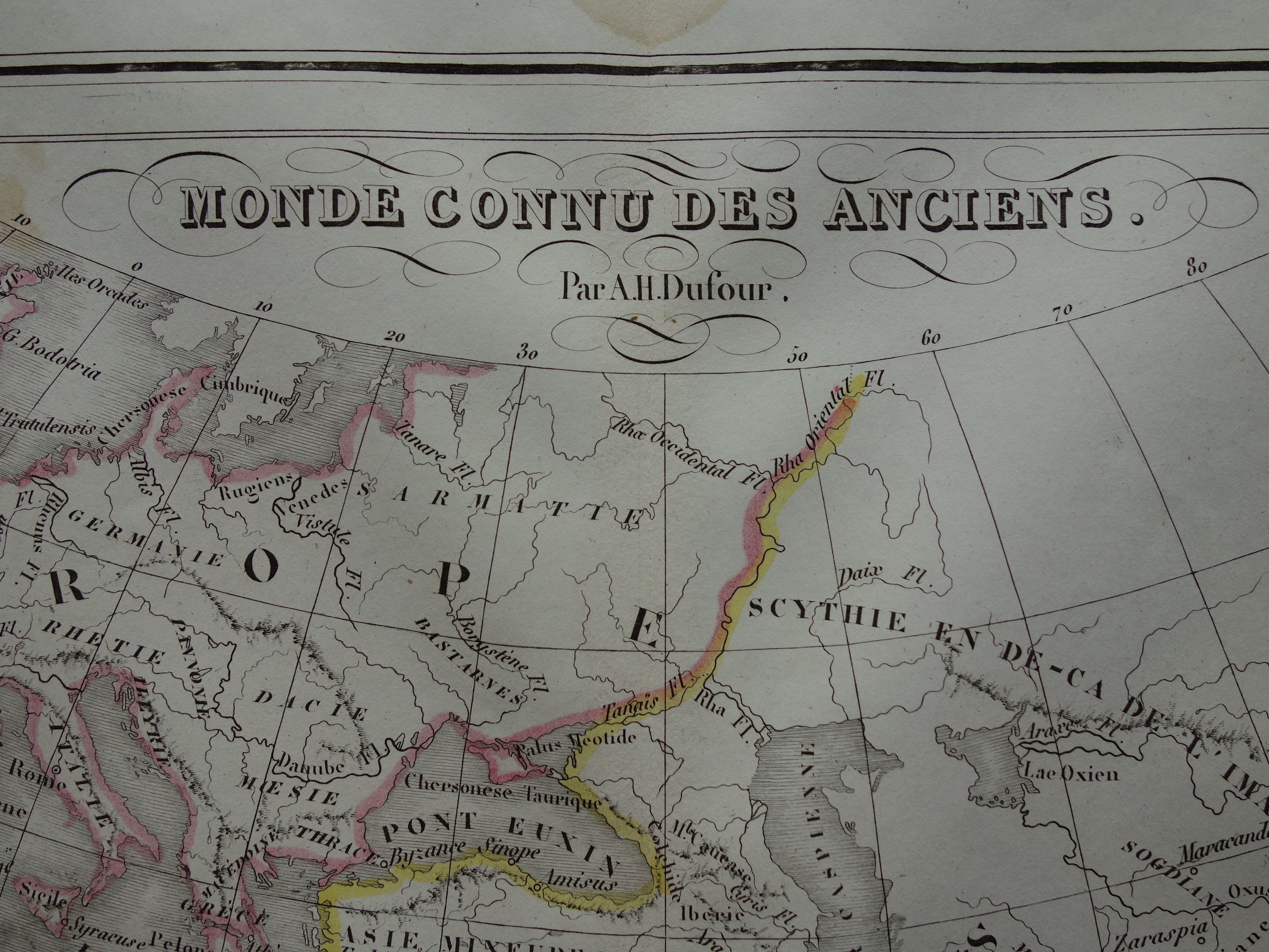 World Map as Known in Classical Antiquity Original 170 Years - Etsy