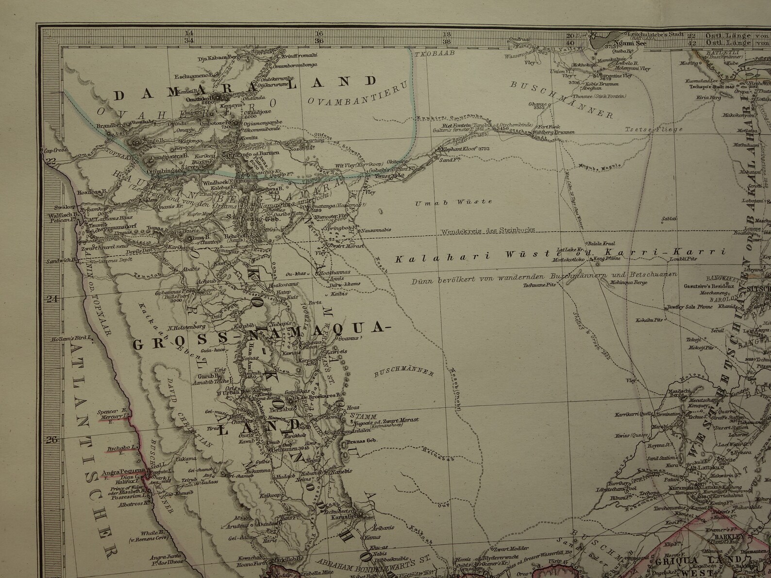 SOUTH AFRICA Map of Transvaal Republic LARGE 1877 Antique - Etsy