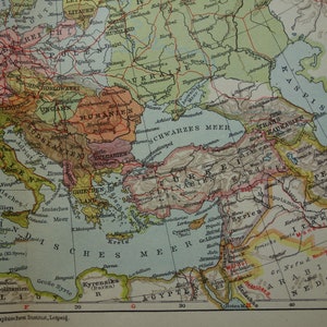 EUROPE Old Map of Europe 1928 Original Vintage Political Map of Europe ...