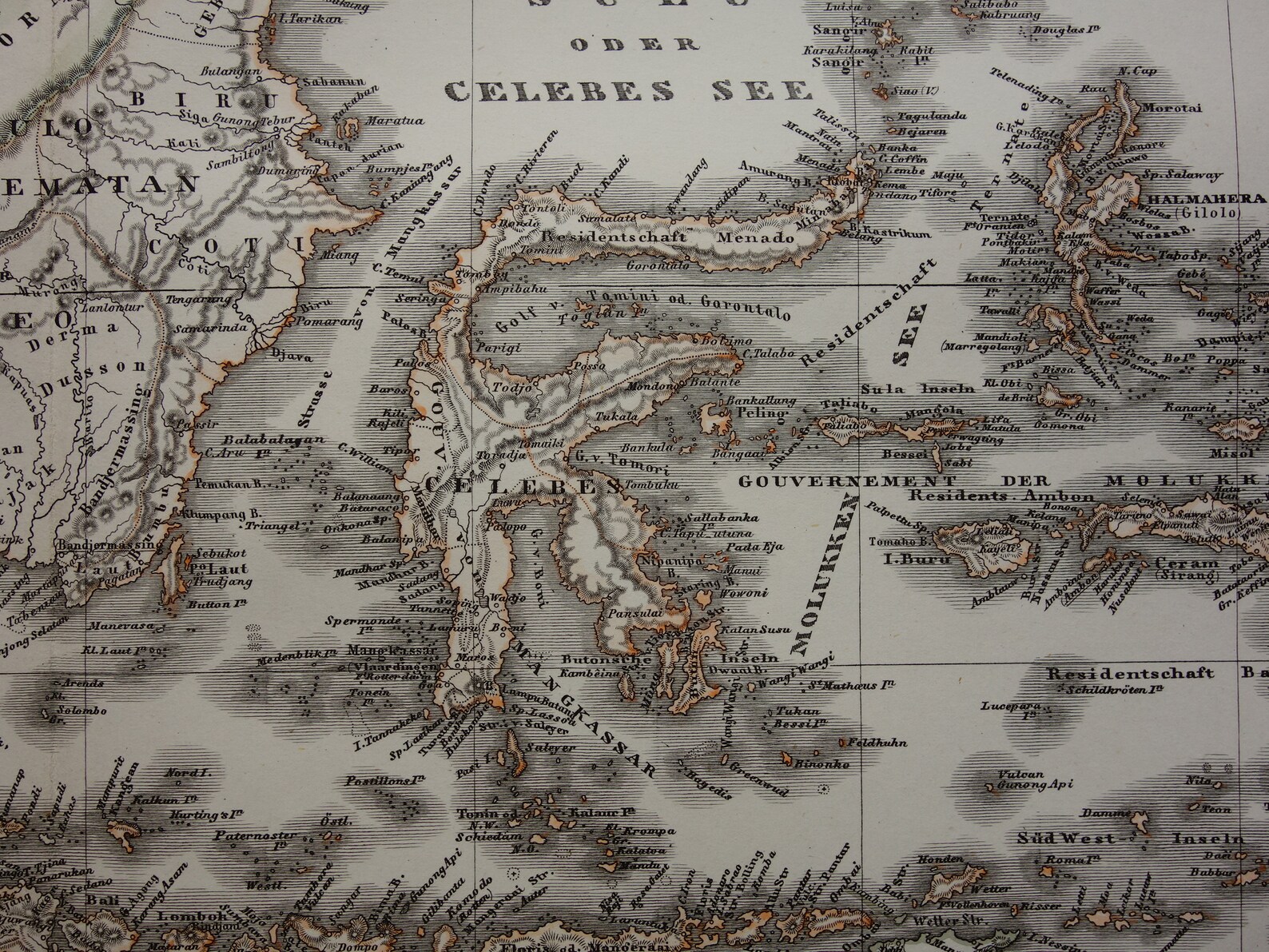 INDONESIA Old Map of Malay Archipelago LARGE Original 1877 | Etsy