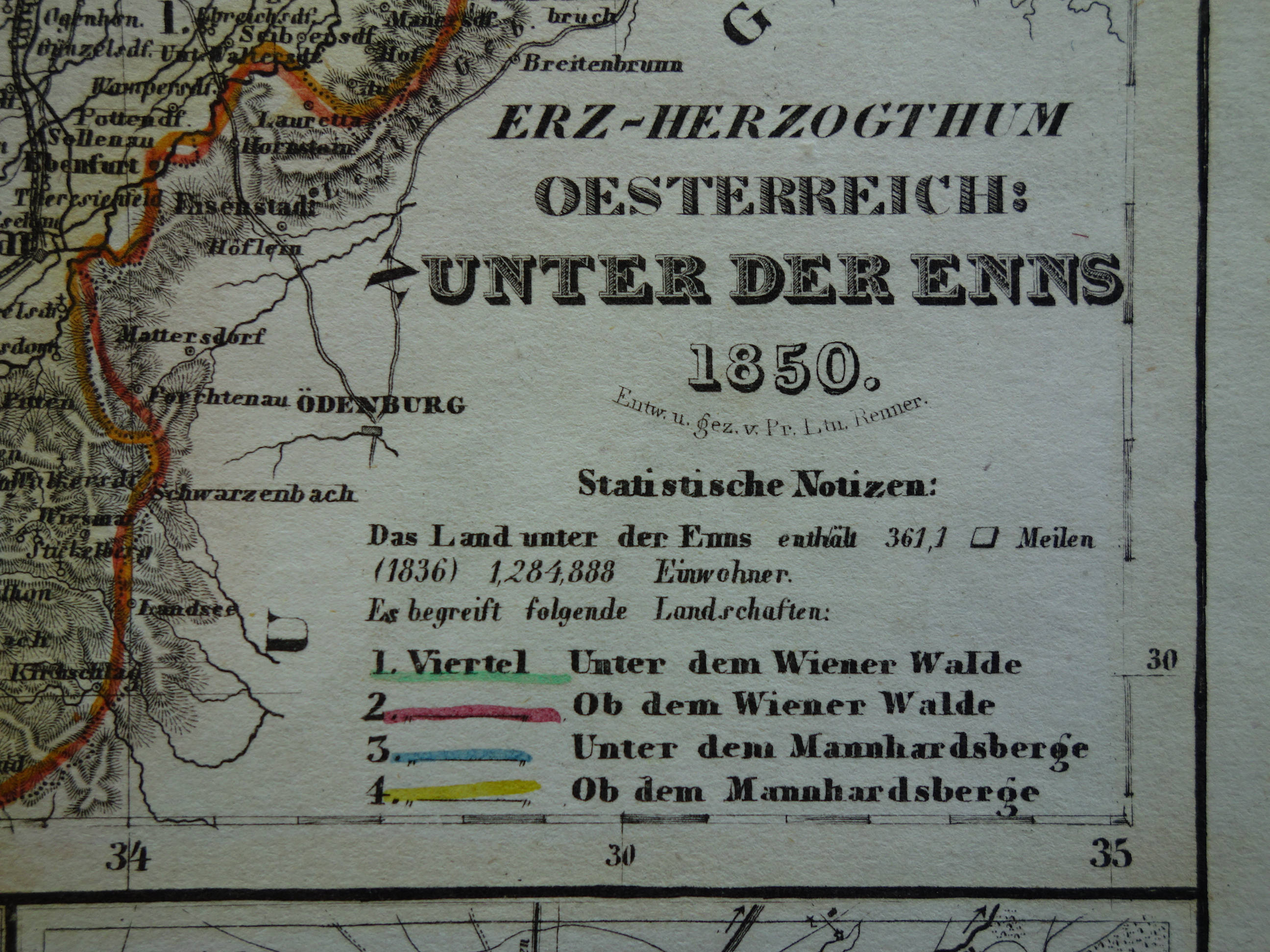 AUSTRIA Old Map of Archduchy 1850 Original Antique Poster of - Etsy Canada