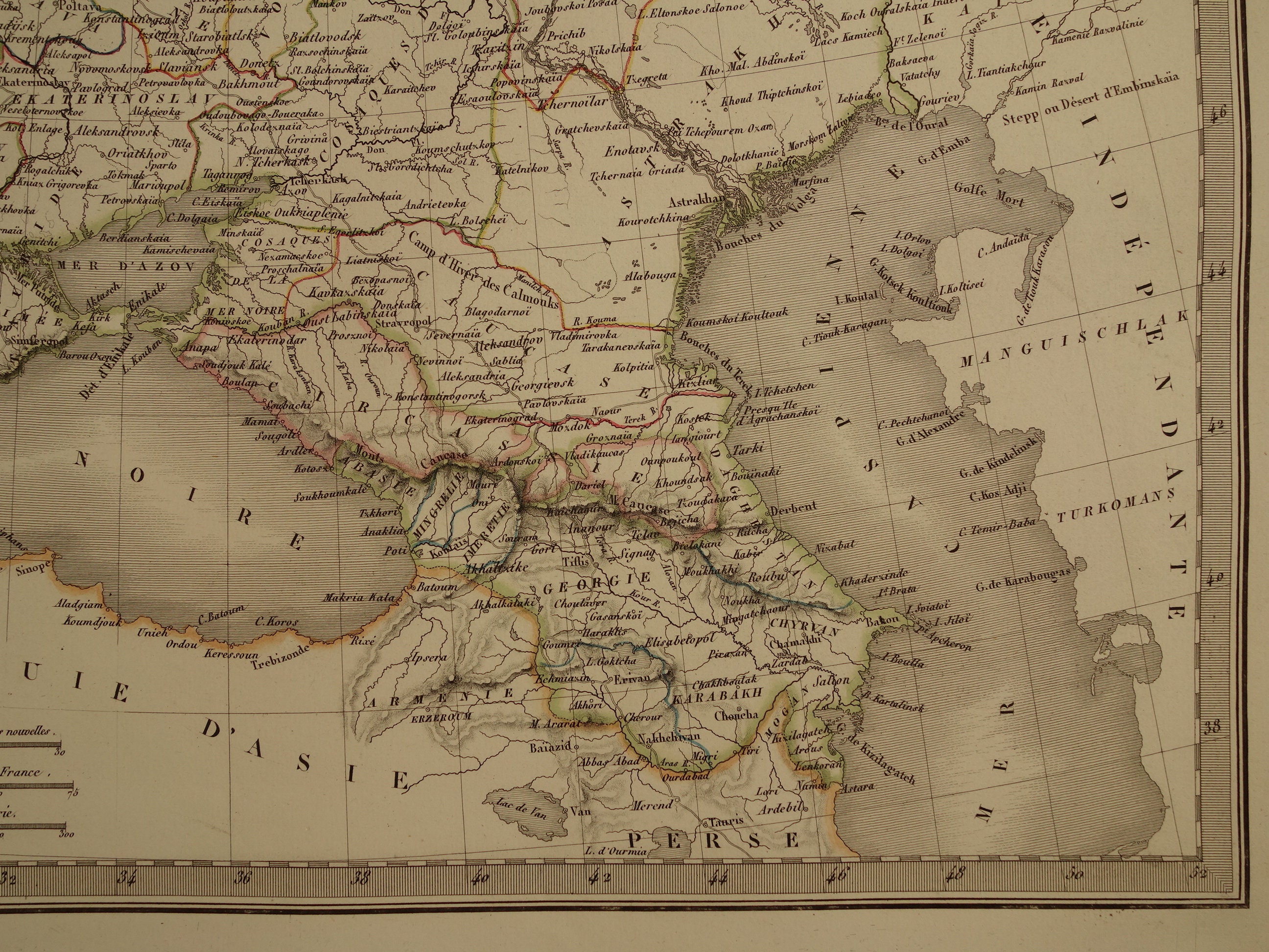 Old Map of RUSSIA in 1830 Original Antique Print of the European ...