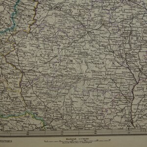 BALTIC SEA Large Old Map of Baltic States 1885 Original - Etsy