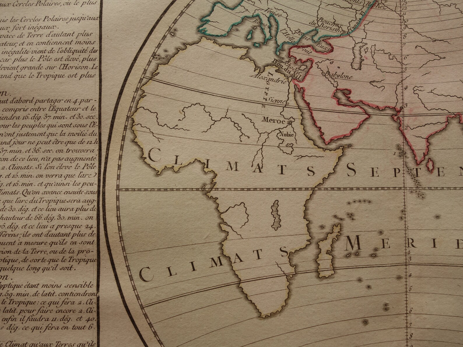 260+ Years Old Map of Eastern Hemisphere Large Original Antique Print ...