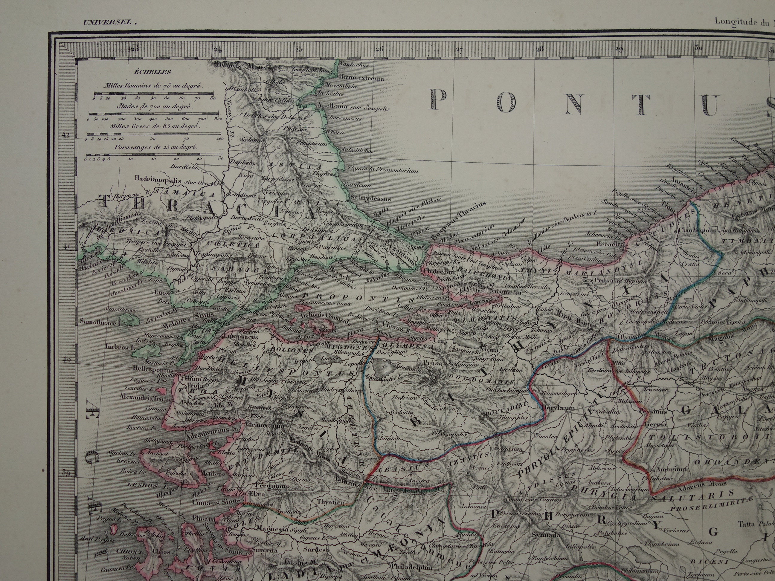170+ Years Old Map of Asia Minor Turkey Original Antique Print ...