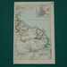 GUYANA Old Map of the Surinam British French Guiana Original 1905 ...