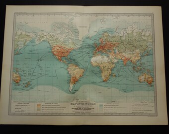 World Trade Map - Etsy