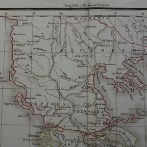 Old Map of Greece in Antiquity Original Antique 1832 History Print ...